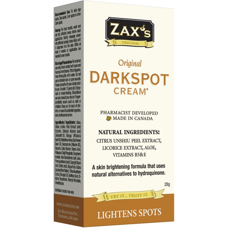 Zax’s Darkspot Cream - 28g - CTC Health