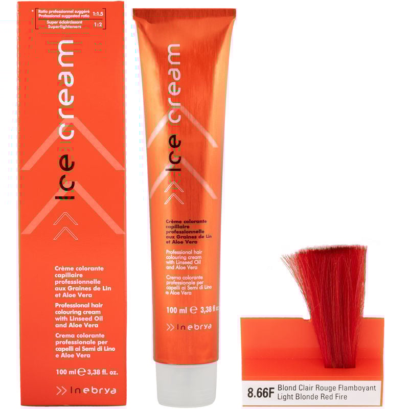 Ice Cream Professional Hair Color 8.66F Light Blonde Red Fire - CTC Health