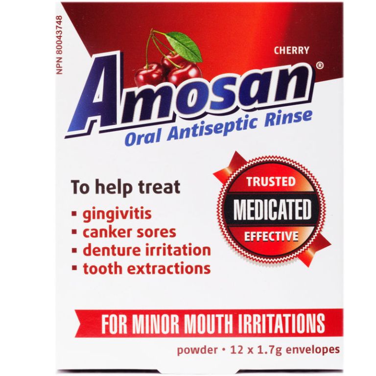 Amosan Oral Antiseptic Rinse 12 Count - CTC Health