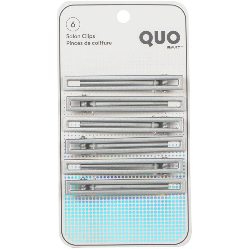 Quo Beauty 6pk Rectangular Salon Clips - CTC Health