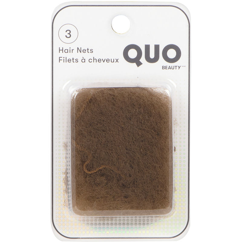 Quo Beauty Ultra Fine Mesh Hair Nets - Brown - CTC Health