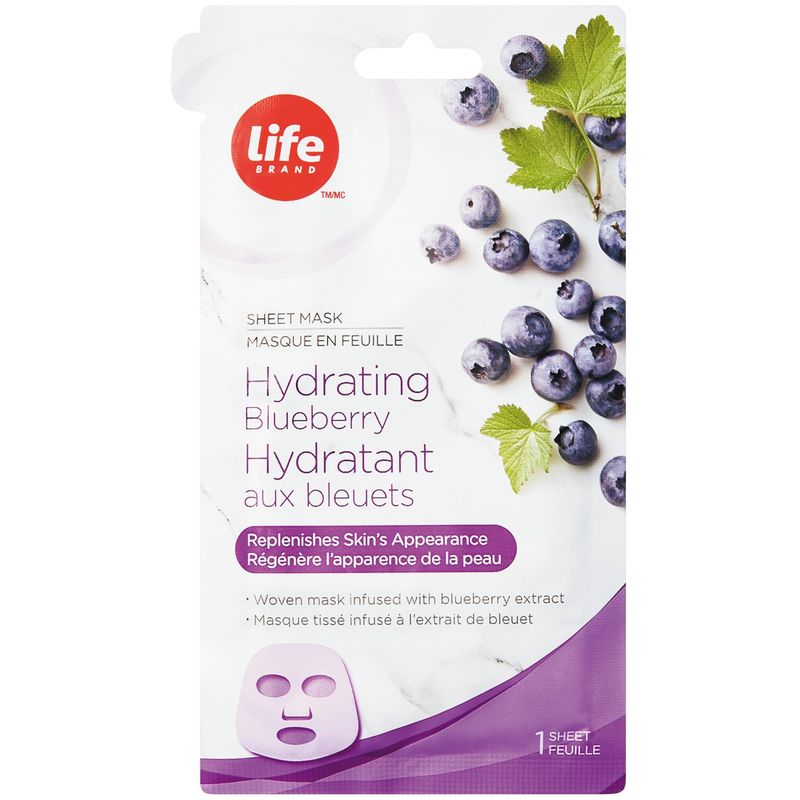 Life Brand Hydrating Blueberry Sheet Mask - CTC Health