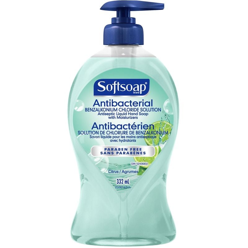 Softsoap Antibacterial Liquid Hand Soap Pump, Fresh Citrus - 332 mL ...