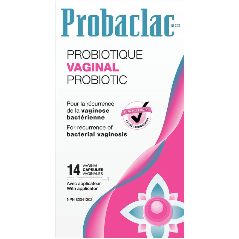 Probaclac Vaginal 14 Capsules Vaginal Probiotic for Bacterial Vaginosis ...