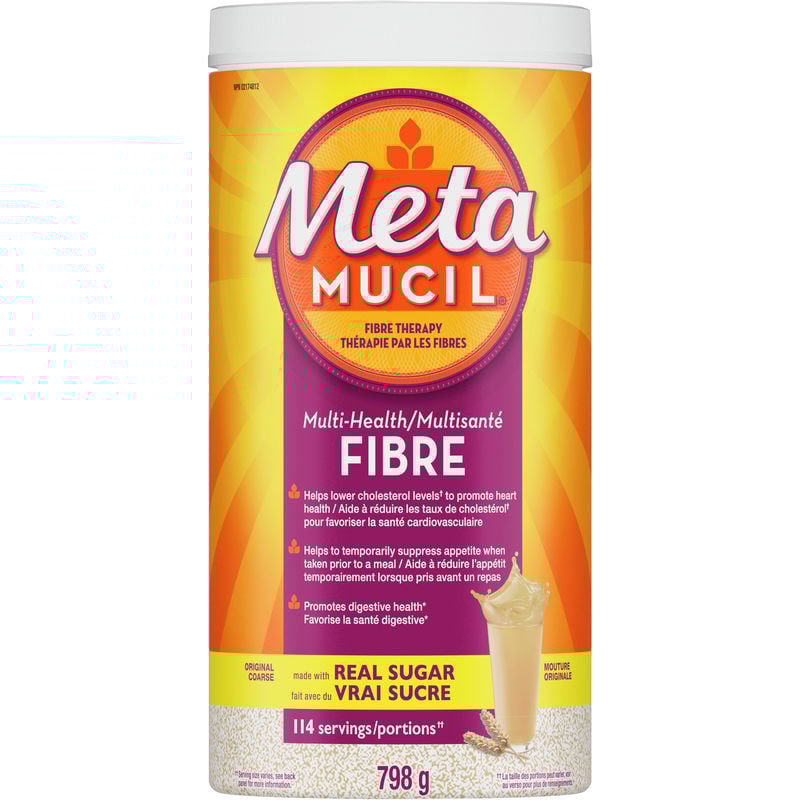 Metamucil 3-in-1 MultiHealth Fibre Supplement Powder, Original, 798 g ...