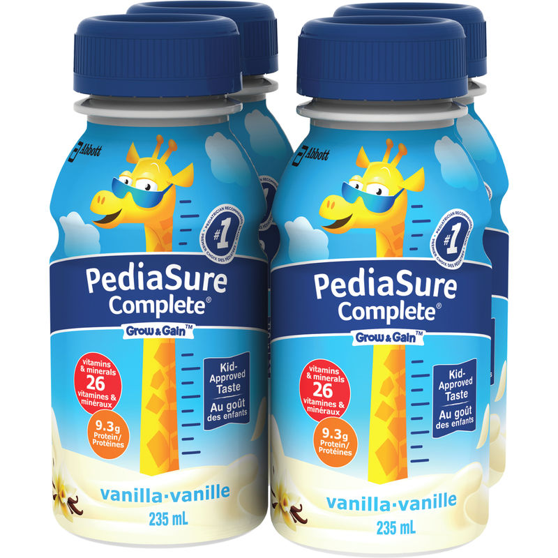 PediaSure Complete Nutritional Supplement, 4 x 235 mL, Vanilla - CTC Health