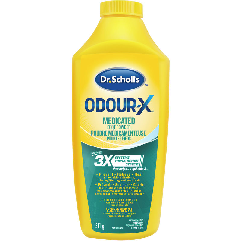 Dr. Scholl’s DS Odour-X Medicated Foot Powder 311 g - CTC Health