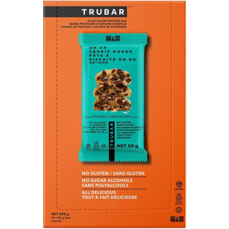 TRUBAR Oh-Oh Cookie Dough Protein Bar - 12 Bars - CTC Health