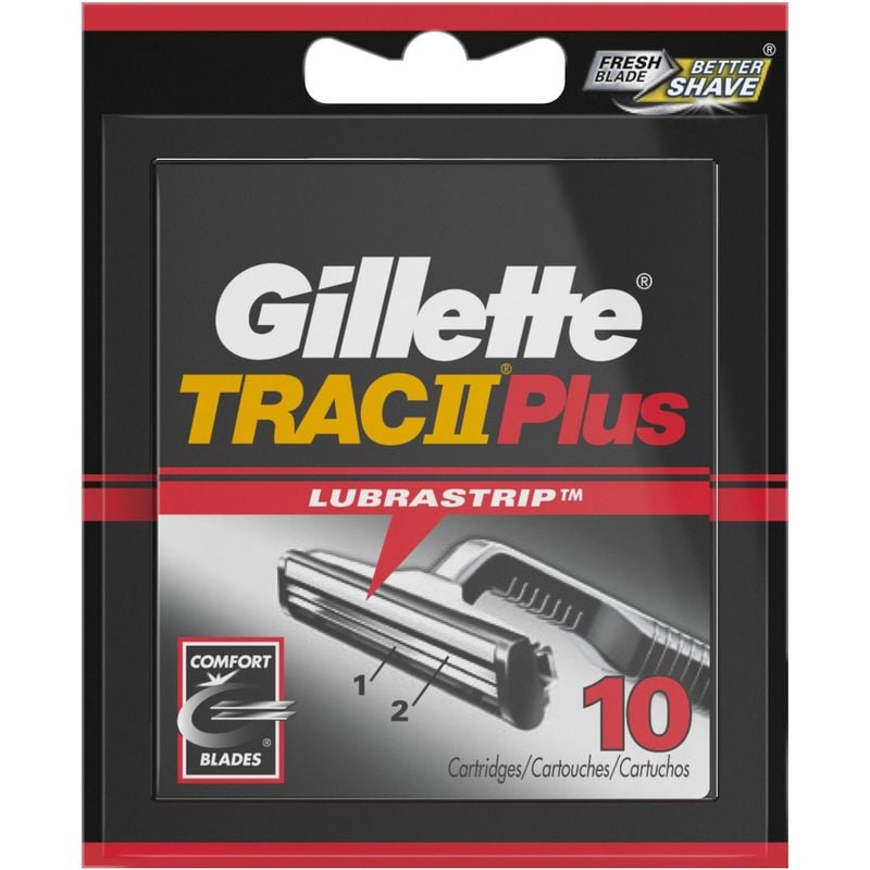 Gillette Trac II Men’s Razor Blades, 10 Refills - CTC Health