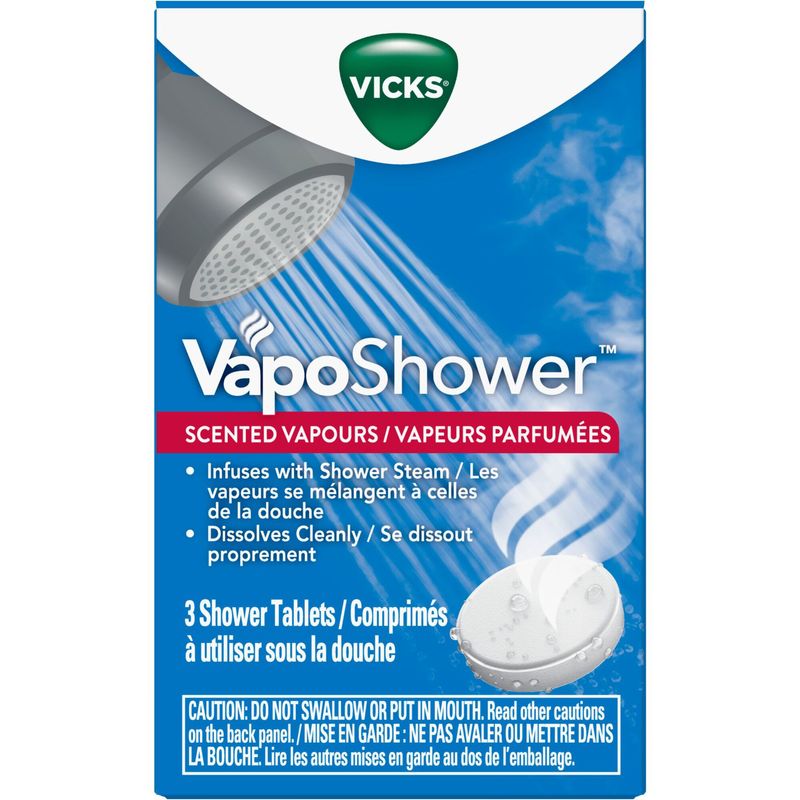 Vicks VapoShower Aromatherapy Shower Bomb, Scented Vicks Vapour Steam ...