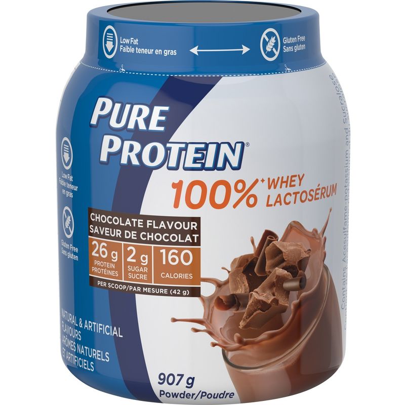 Pure Protein Rich Chocolate Whey Powder, 907g - CTC Health