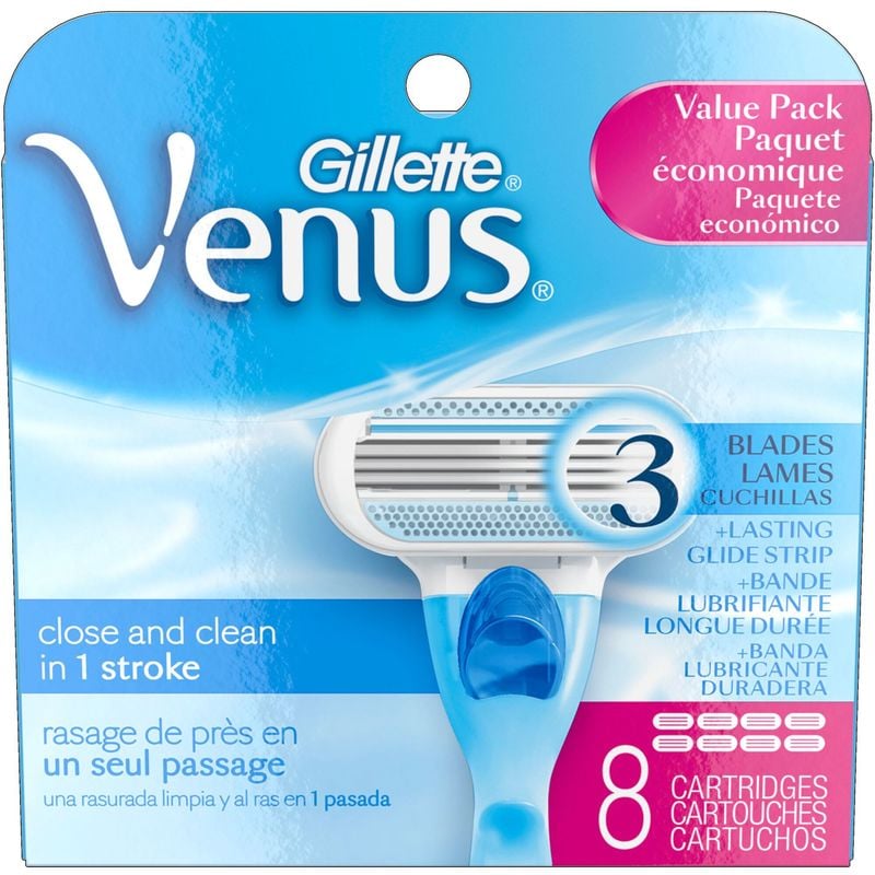 Venus Women’s Razor Blades, 8 Refills - Close Shave in One Stroke - CTC ...