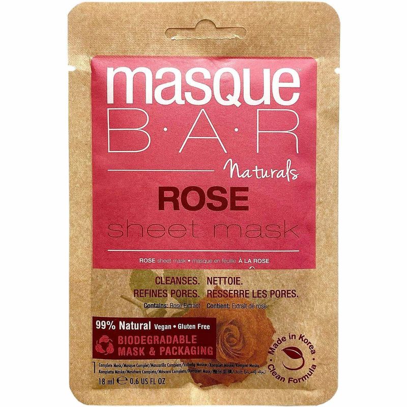 Masque Bar Naturals Rose Sheet Mask - Single Serve - CTC Health