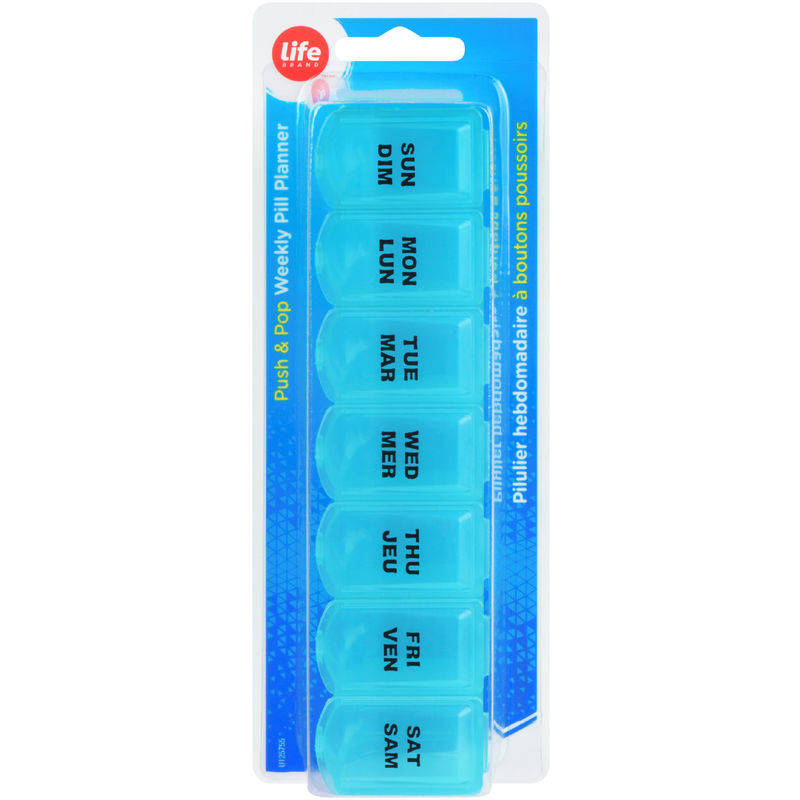 Life Brand Soft Squeeze Weekly Pill and Vitamin Planner - CTC Health