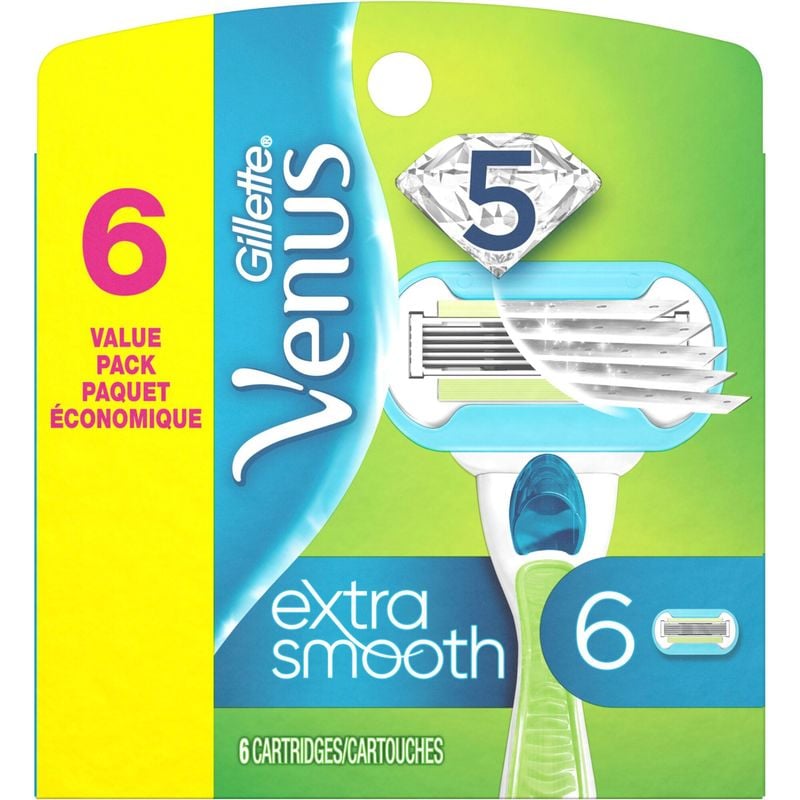 Venus Extra Smooth Women’s Razor Blade Refills - Pack of 6 - CTC Health