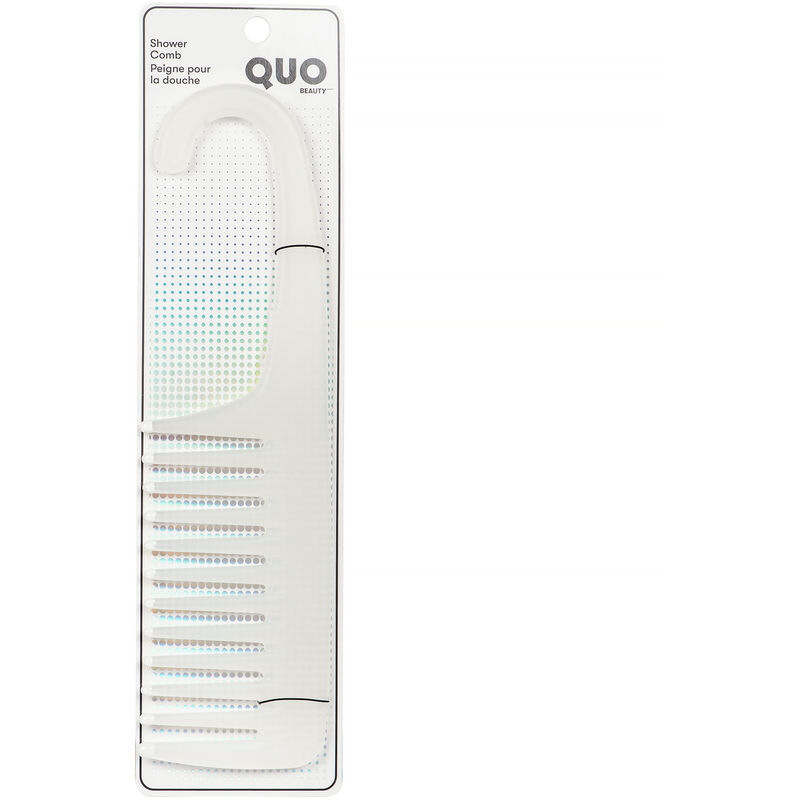 Quo Beauty Shower Comb - Wide Teeth Comb for Tangle-Free Hair - CTC Health