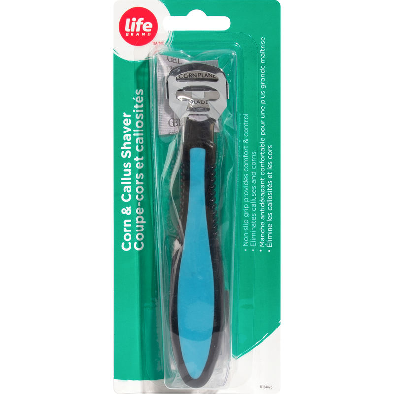 Life Brand Corn and Callus Shaver with Non-Slip Grip - CTC Health