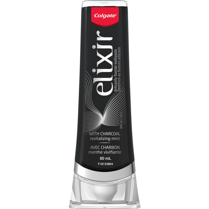 Colgate Elixir Charcoal Toothpaste, 80 mL Tube - CTC Health