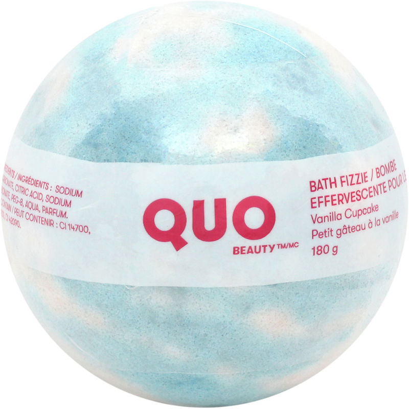 Quo Beauty Bath Fizzie VANILLA CUPCAKE 180g - CTC Health