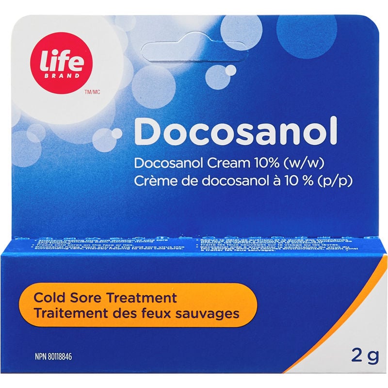 Life Brand Docosanol Cream 10% 2 g Cold Sore Treatment - CTC Health