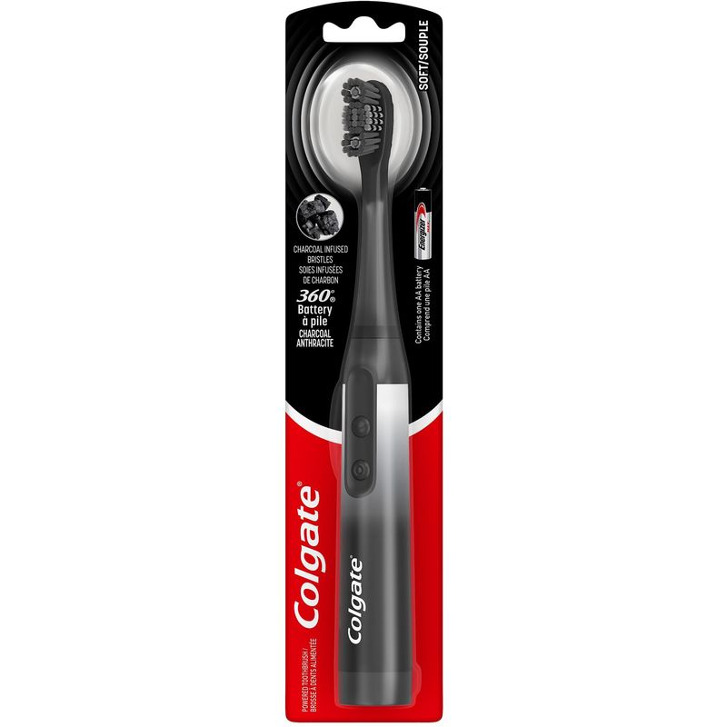 Colgate 360 Charcoal Sonic Powered Battery Toothbrush - CTC Health