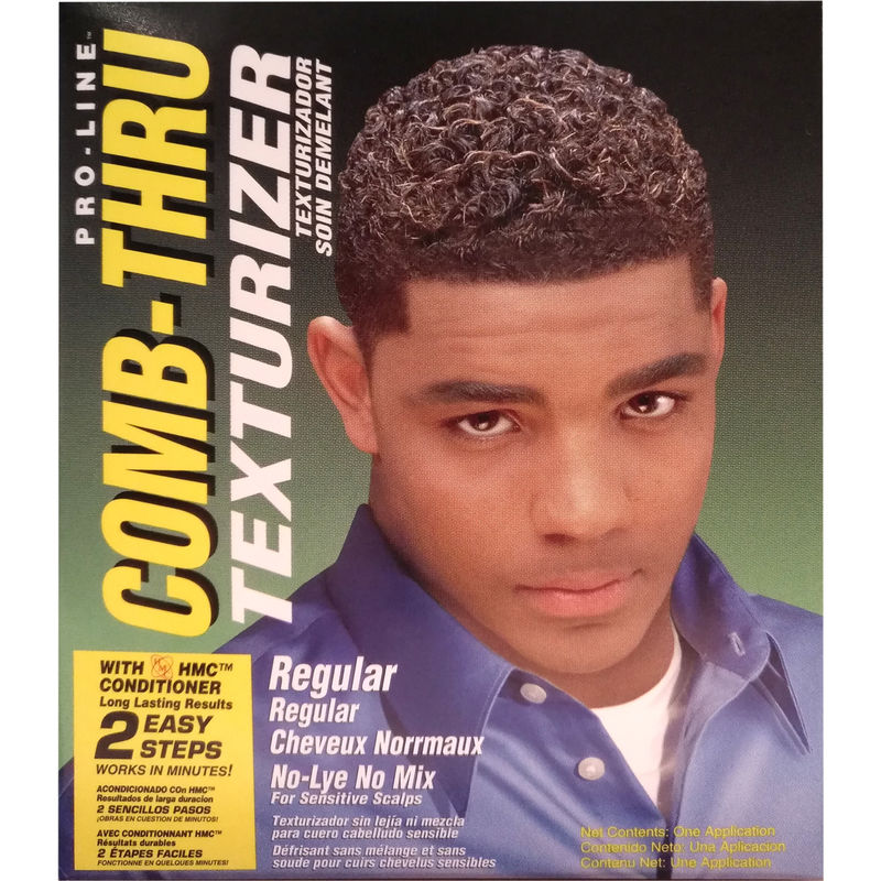 Proline Men’s Regular Comb-Thru Texturizer Kit for Sensitive Scalps ...