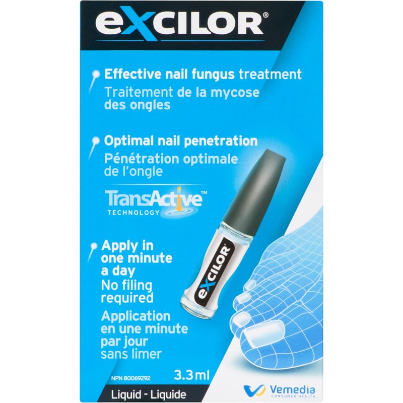 Excilor Liquid Effective Nail Fungus Treatment - 3.3 ml - CTC Health