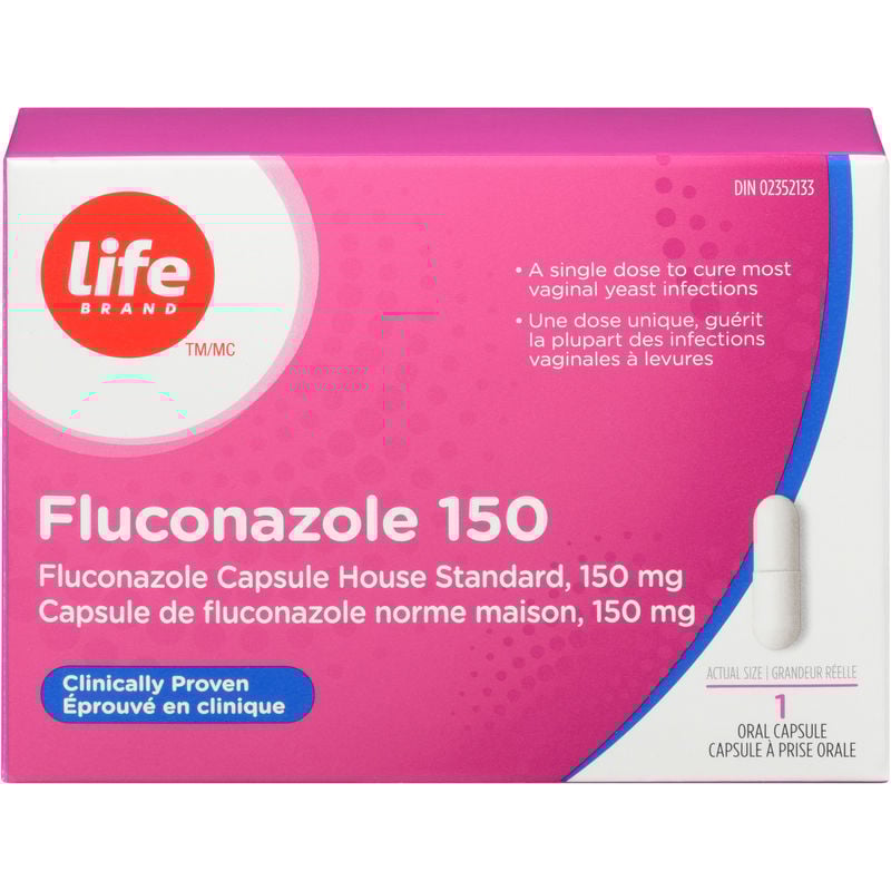 Life Brand Fluconazole 150 - Relief for Vaginal Yeast Infection - CTC ...