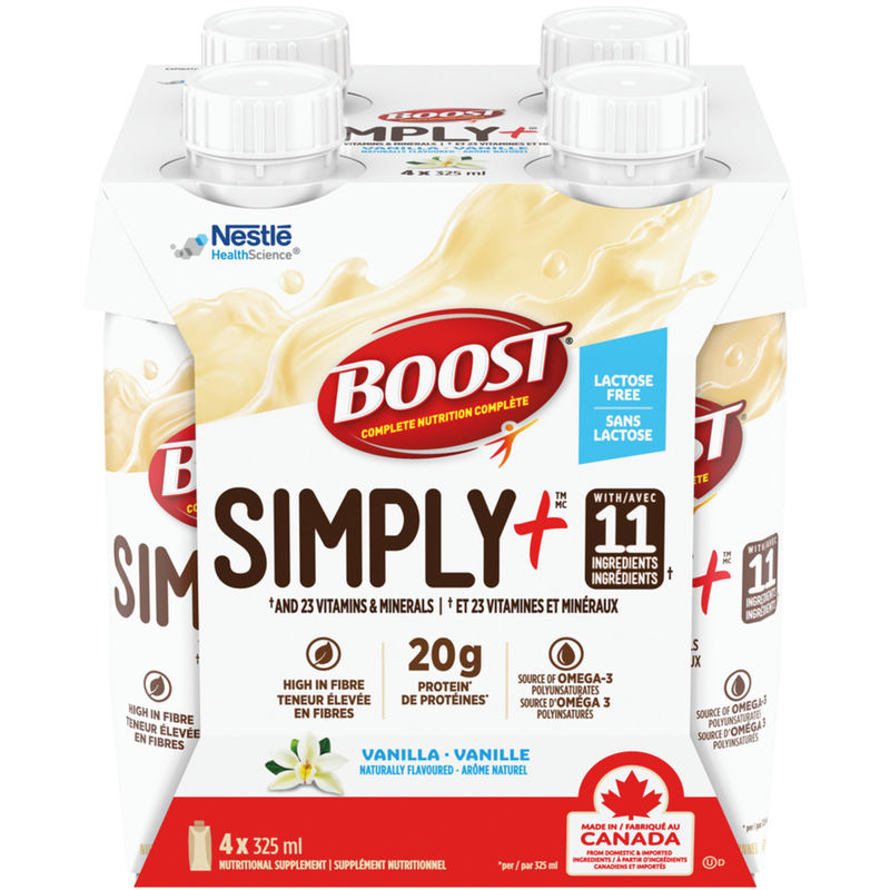 BOOST Simply+ Vanilla Nutrition Drink 325 PK - CTC Health