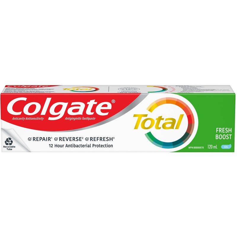 Colgate Total Fresh Boost Toothpaste Gel 120mL - CTC Health