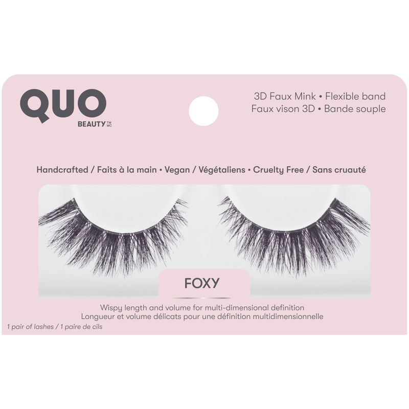 Quo Beauty FOXY False Eyelashes - Recyclable Packaging - CTC Health