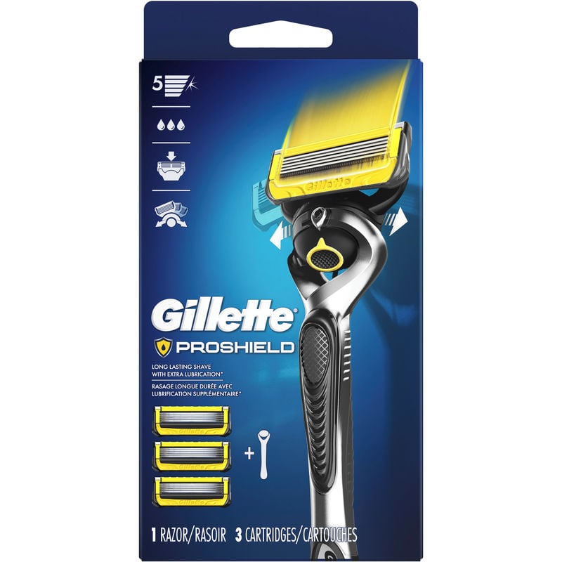 Gillette ProShield Men’s Razor Handle + 3 Blade Refills - CTC Health