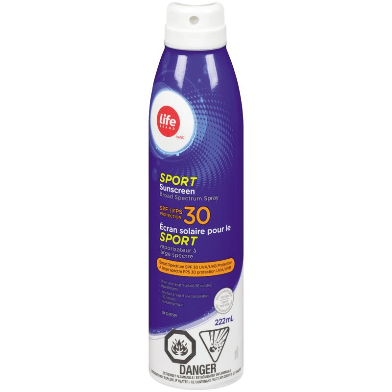 Life Brand Sport SPF30 Continuous Spray Value Pack 222 mL - CTC Health