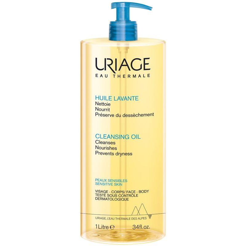 Uriage Cleansing Oil 1L - Hypoallergenic, Soap-Free, Ophthalmologically ...