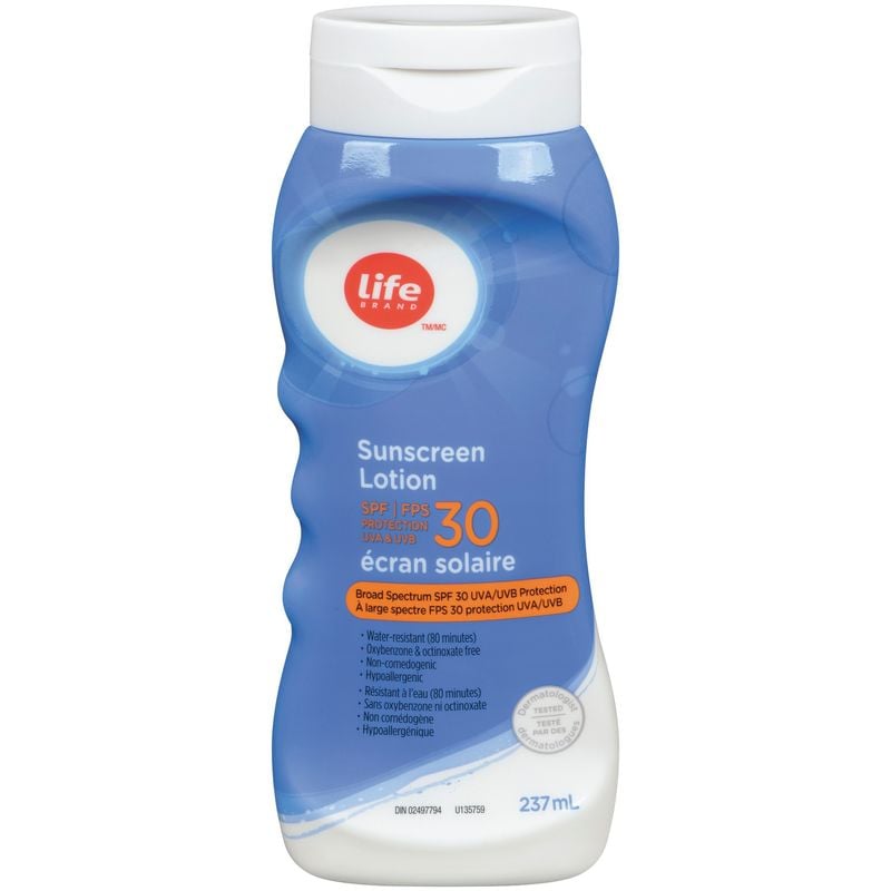 Life Brand Sunscreen Lotion SPF30 237 mL - CTC Health