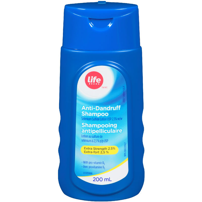 Life Brand Anti-Dandruff Shampoo, Extra Strength 2.5% - 200 mL - CTC Health