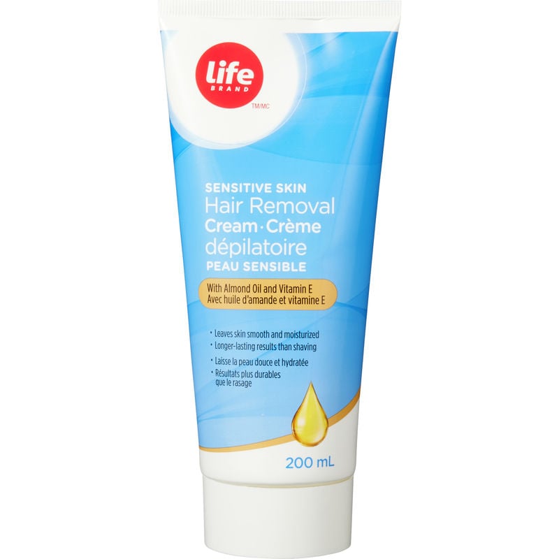 Life Brand Hair Removal Cream Sensitive Skin 200 mL - CTC Health