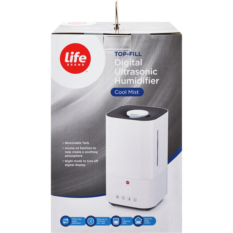 Life Brand Top Fill Digital Ultrasonic Humidifier - CTC Health