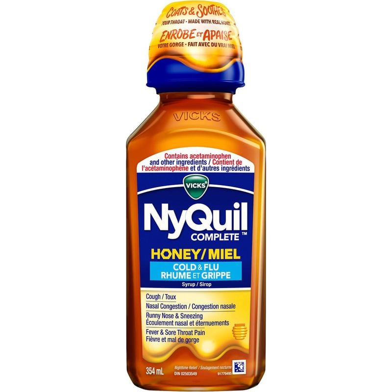 Vicks NyQuil Complete Honey Cold & Flu 354 mL - CTC Health