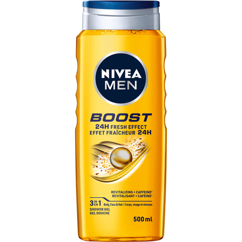 Nivea NIVEA MEN Boost Shower Gel | 3-in-1 Body Wash 500 ML - CTC Health