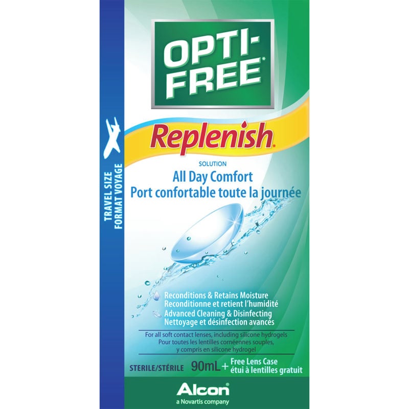 OPTI-FREE Replenish Contact Lens Solution Travel Size - 90ml - CTC Health