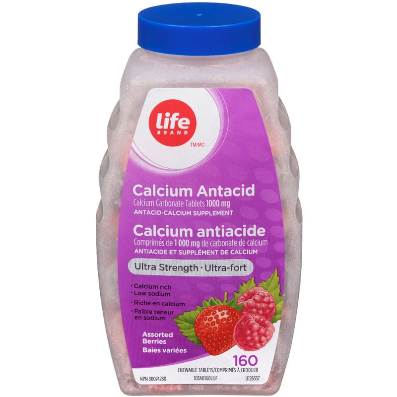 Life Brand LB US Calcium Antacid Berry 160ct - CTC Health