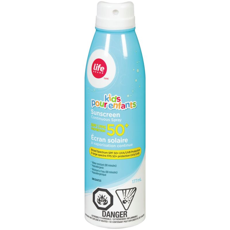 Life Brand Kids SPF50+ Continuous Spray 177mL - CTC Health
