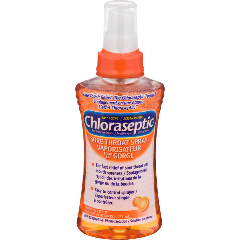 Chloraseptic Sore Throat Spray Soothing Citrus 177 mL - CTC Health