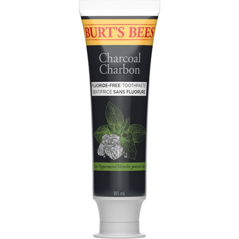 Burt’s Bees Fluoride-Free Charcoal Toothpaste, Zen Peppermint, 105 mL ...