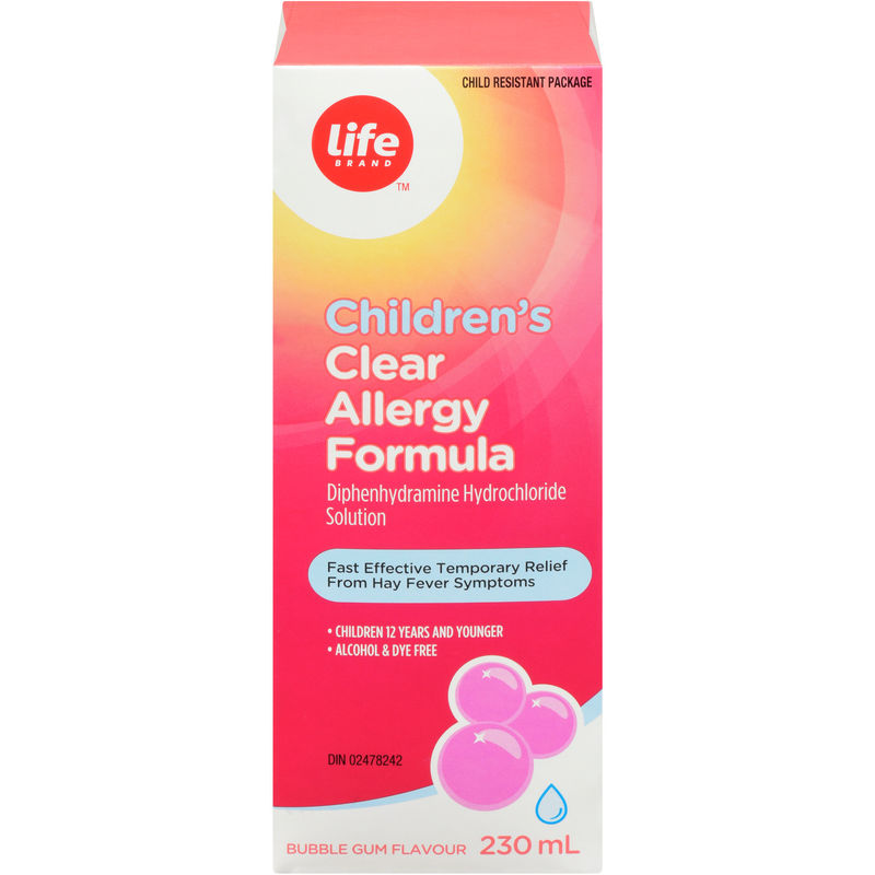 Life Brand LB Children’s Allergy 6.25 For 230 mL Children’s Clear ...