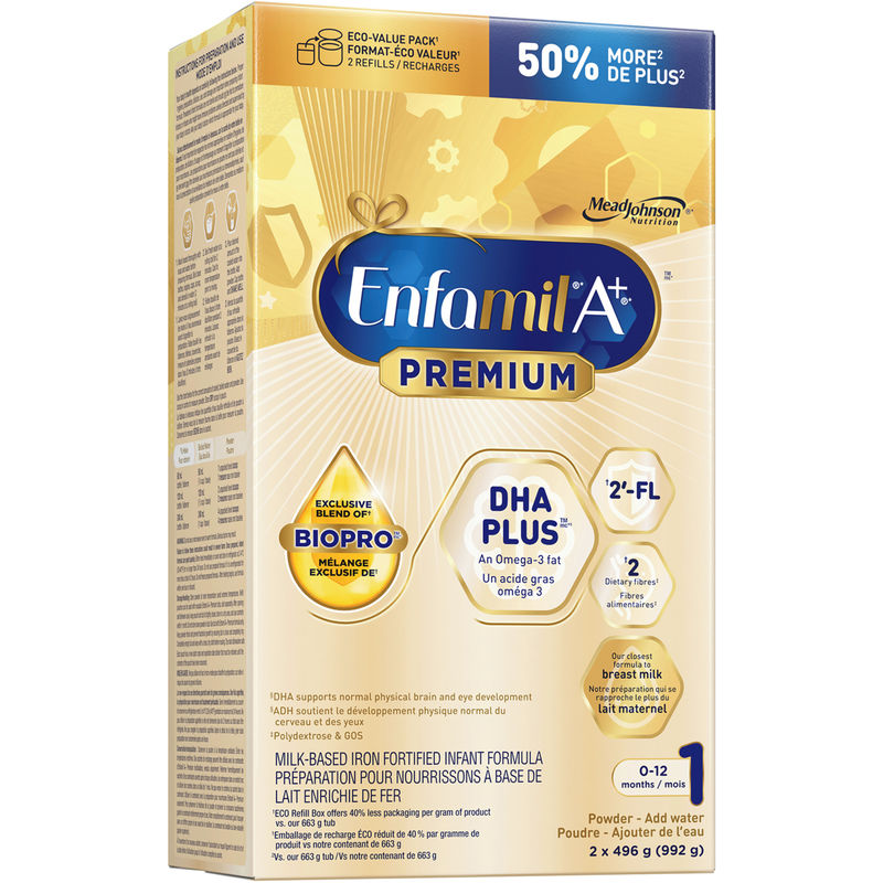 Enfapro Enfamil A+ Premium Baby Formula, Powder Refill 992 g - CTC Health
