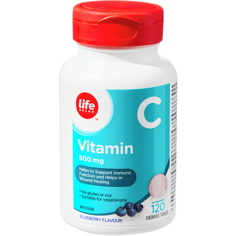 Life Brand Vitamin C 500mg 120 TAB - CTC Health