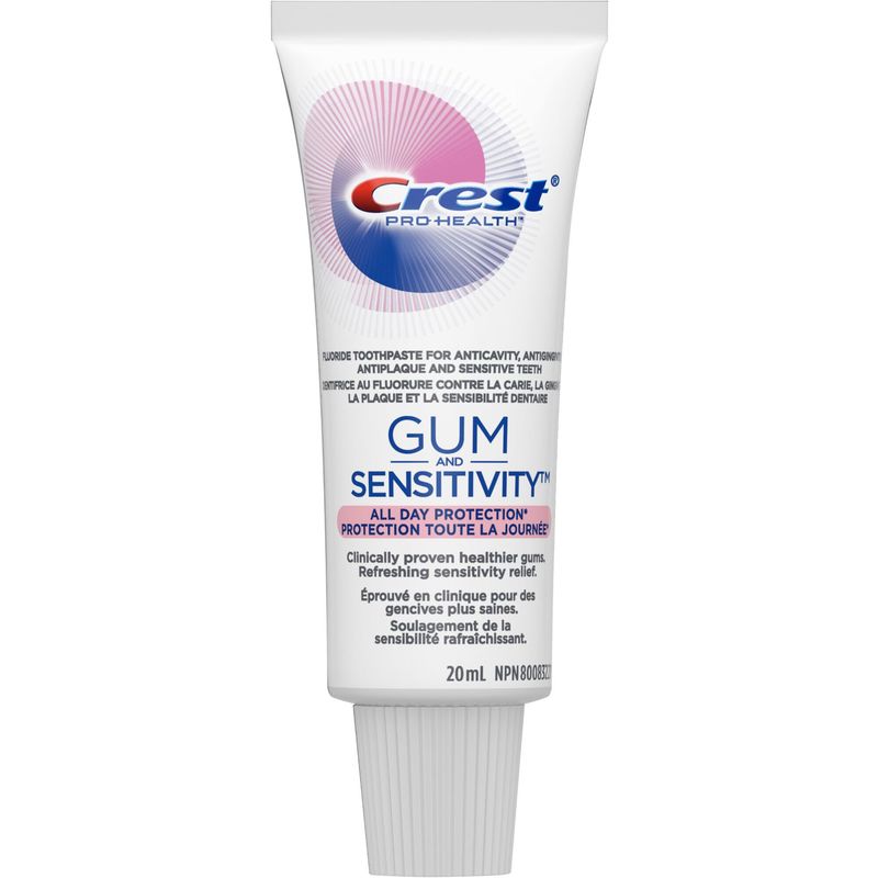 Crest Gum and Sensitivity Toothpaste All Day Protection, 20 mL - CTC Health