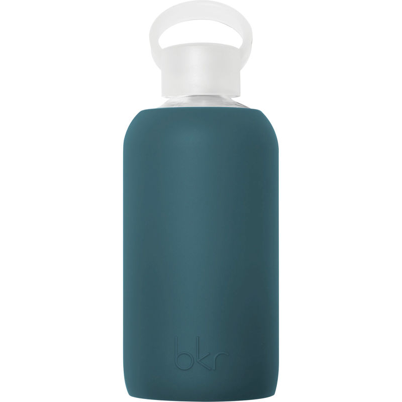Bkr Atlas 500 mL - Deep Atlantic Blue Glass Water Bottle - CTC Health